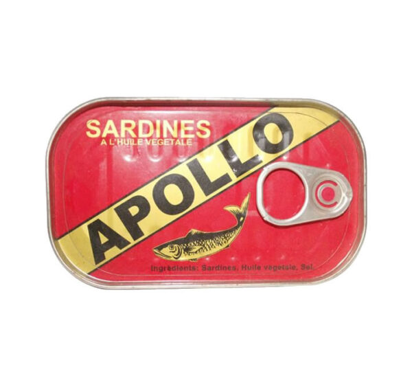 Apollo Sardines In Vegetable Oil 125G – Fiducia African Shop